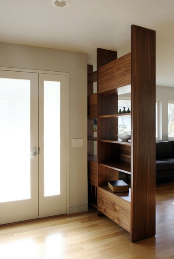 Shelves as a partition – 20 great ideas and advice | Avso