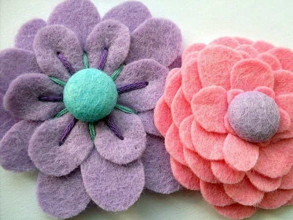 Make itself felt flowers – creative craft ideas Felt | Avso