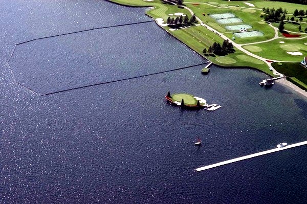 Floating Golf Course in Coeur d'Alene, moves! | Avso