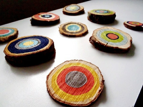 DIY decorating ideas with wooden discs – Invite the natural home! | Avso