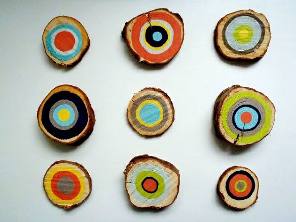 DIY decorating ideas with wooden discs – Invite the natural home! | Avso