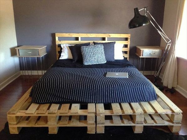 Build bed frames themselves – DIY bed frame from Euro pallets | Avso Build bed frames themselves – DIY bed frame from Euro pallets | Avso