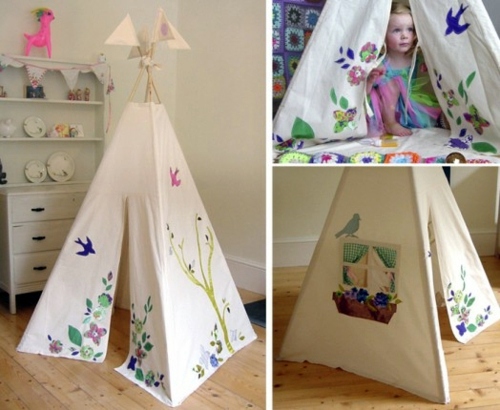 Cute Indian tipi tent in the room of your children Moozle | Avso