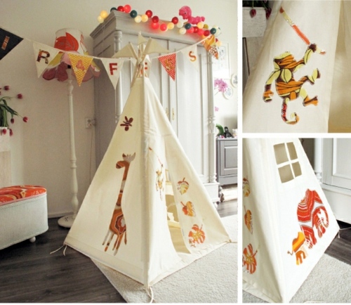 Cute Indian tipi tent in the room of your children Moozle | Avso