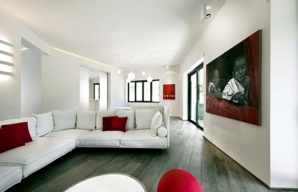 Red & white apartment | Avso