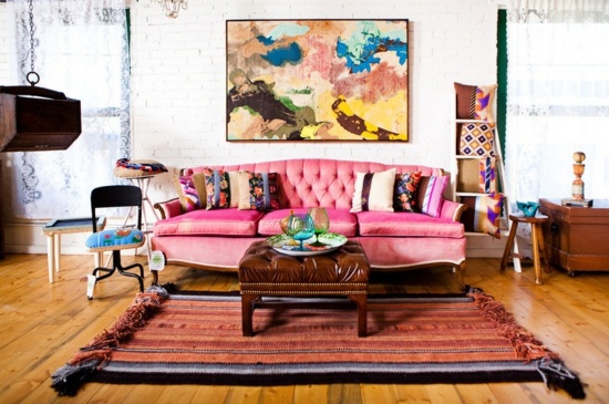 Color design and colorful interior design ideas – Pink in use | Avso