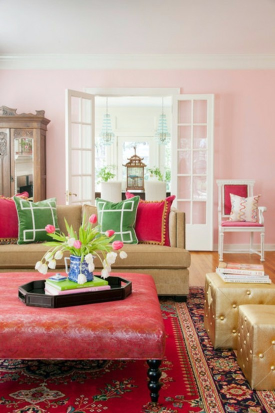 Color design and colorful interior design ideas – Pink in use | Avso