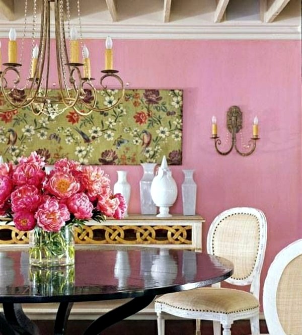 Add a touch of romance in the interior – dusky pink wall color | Avso